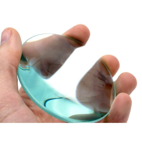 Eisco Double Convex Lens, 100mm Focal Length, 3" (75mm) Diameter ...