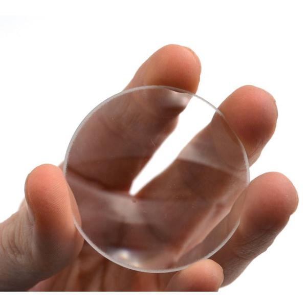 Eisco Round Double Convex Optical Glass Lens - 200mm Length - 4.5mm ...