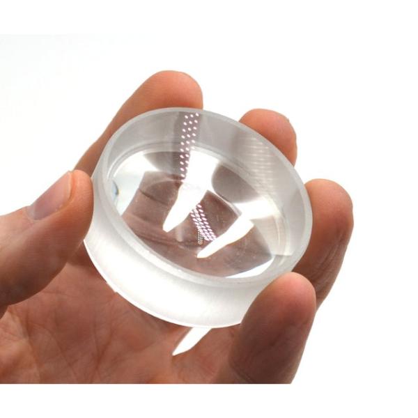 Eisco Round Double Concave Optical Glass Lens - 100mm Length - 16.5mm ...