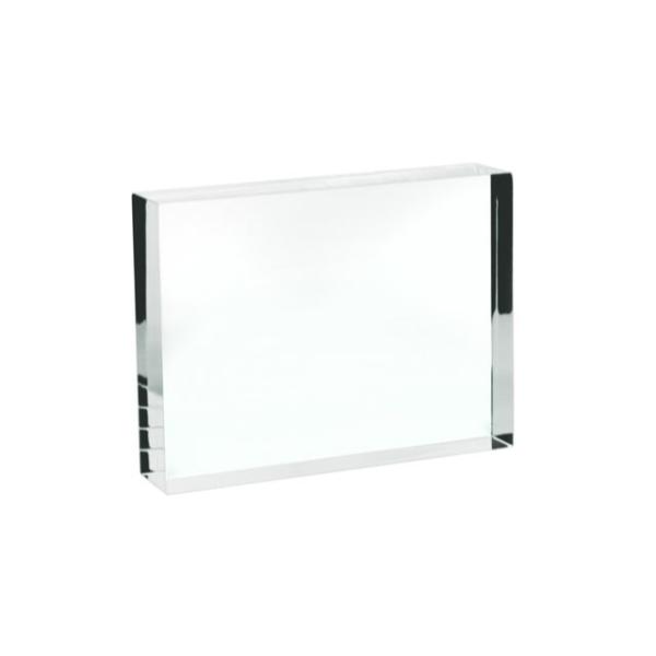 Eisco Rectangular Refraction Block, 75mm x 50mm x 18mm - Acrylic PH0568A