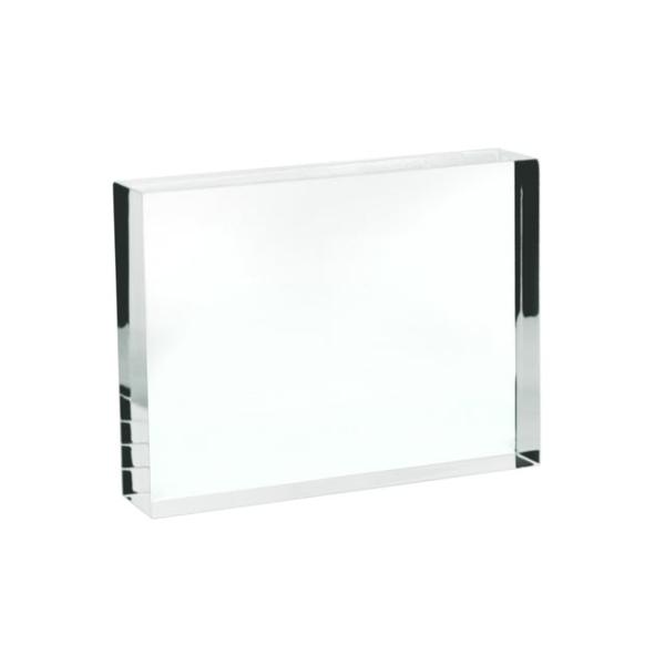 Eisco Rectangular Refraction Block, 100mm x 75mm x 18mm - Acrylic PH0568B