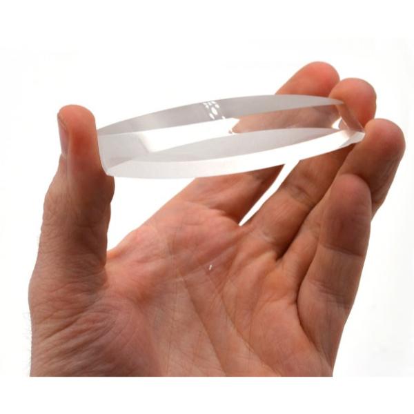 Eisco Labs Double Convex Acrylic Lens, 89mm Length, 20cm Focal Length ...