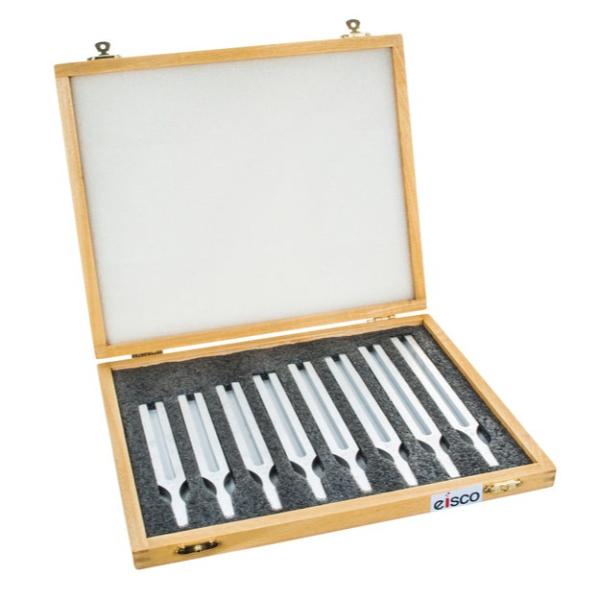 Eisco Labs Aluminum Scientific Tuning Forks, Set of 8 (Scientific Pitch ...