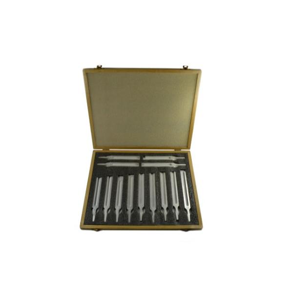 Eisco Labs 13 Piece Aluminum Tuning Fork Set in Wooden Case PH0744B