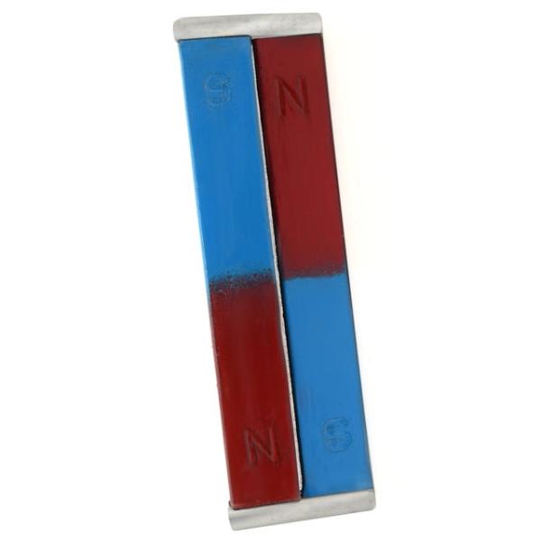 Eisco Bar Magnets, Set of 2 Magnets - N/S - Chrome Steel 2.95" x 0.5" x ...