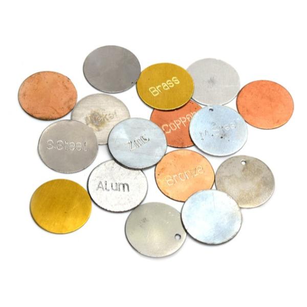 Eisco Set of Metal Discs (Set of 16), Metal Identification Kit ...