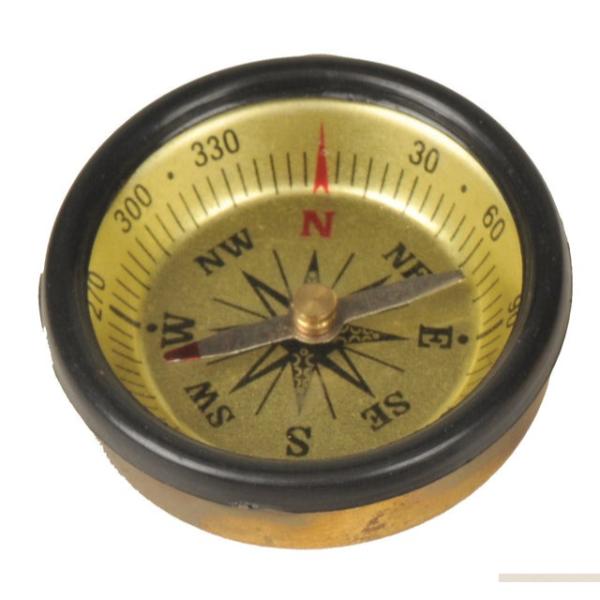 Eisco Labs Small Pocket Compass - Brass - 45mm Diameter - Model PH0823B