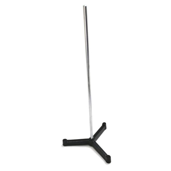 Eisco Triangular Tripod Retort Base & Rod Set - 9"x9" Base, 24" Rod ...