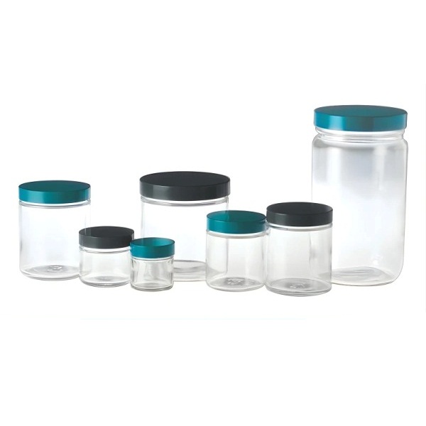 Qorpak 32oz (960ml) Clear Straight Sided Round with 89-400 White ...