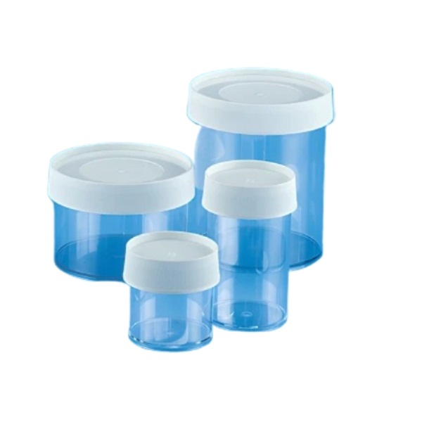 Qorpak 32oz Clear Polycarbonate Straight Sided Jar with 120mm White PP ...