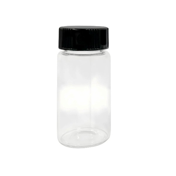 Qorpak 20ml Clear Borosilicate Scintillation Vial with 22-400 Black ...