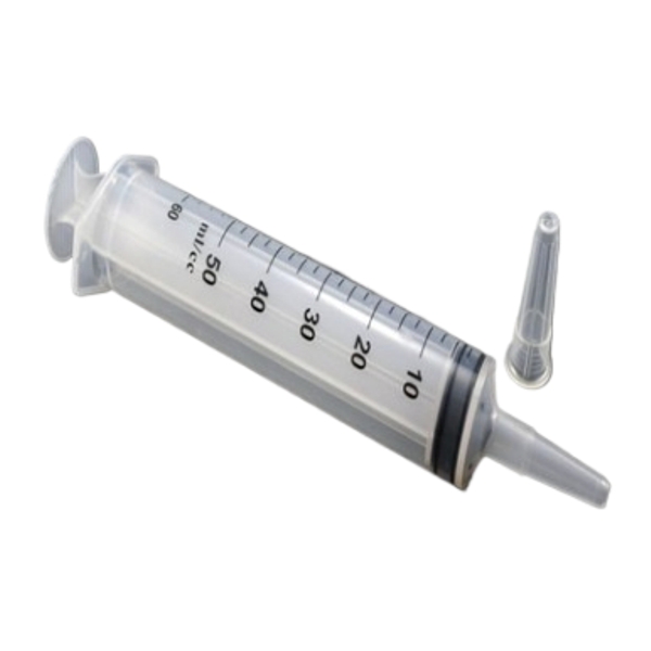 Qorpak 50mL Air-Tite Clear Catheter Tip Syringe with PP Body, PP ...