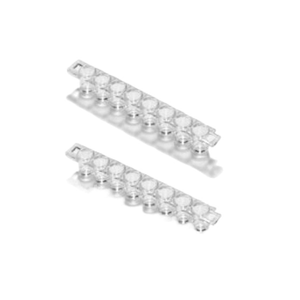 Bellco TC Treated 8-Well Strips With Round (U) Bottoms Natural Bag Pack ...