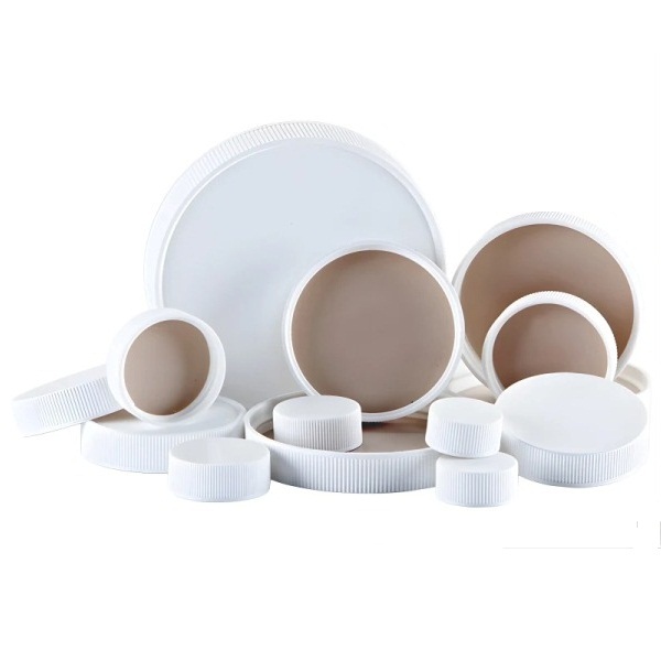 Qorpak 63-400 White Ribbed PP F217 & PTFE Lined Cap, Packed in Bags of ...