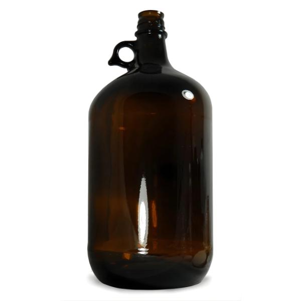 Qorpak 135oz (4,000ml) Amber Jug with Pour Out 38-439 Neck Finish, Jug ...