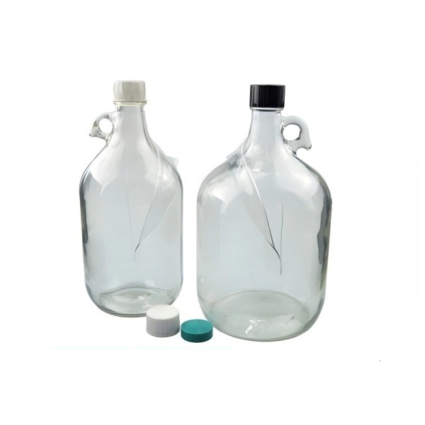 Qorpak 128oz (3840ml) Safety Coated Clear Jug with 38-400 Neck Finish ...