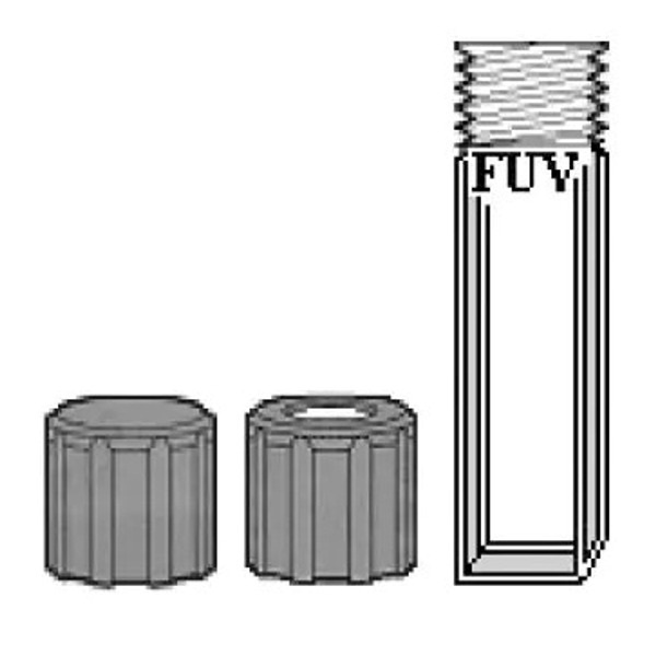 Spectrocell 5 mm Quartz Threaded Top FUV Range Cells With PTFE Screw ...