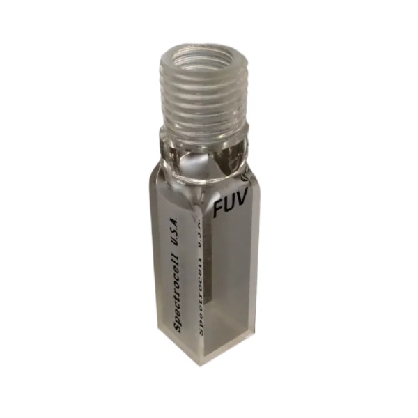 Spectrocell 10 mm Quartz Threaded Top FUV Range Cells With PTFE Screw ...