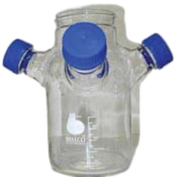 Bellco 4-45 Angled Sidearm Bioreactor Flask Only 1L, 1/Case 1965-11400