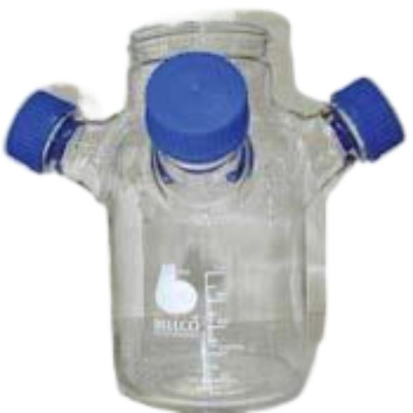 Bellco 4-45 Angled Sidearm Bioreactor Flask Only, 3L, 1/Case 1965-13400