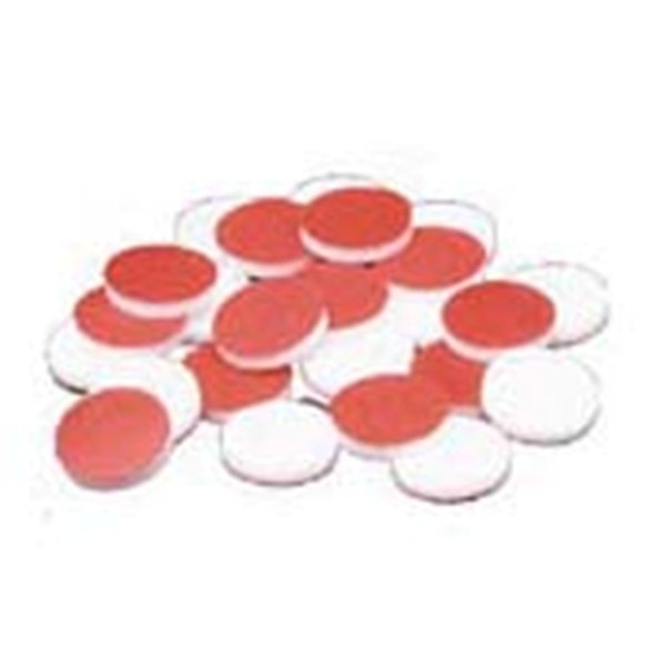 Bellco Red PTFE/Silicone Septa, 10mm, 1000/Case 2070-01600