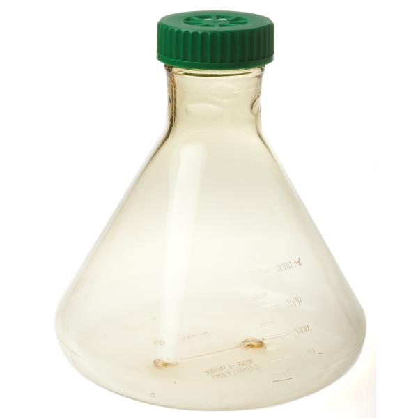 Bellco 3L Fernbach Flask, Vent Cap, 4/Case 2298-70000