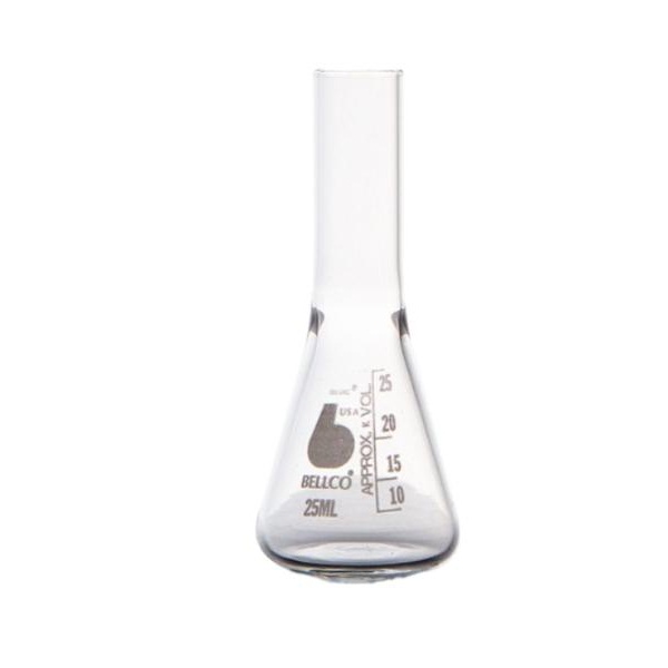Bellco DeLong Flask Only, 25mL, 24/Case 2511-00025