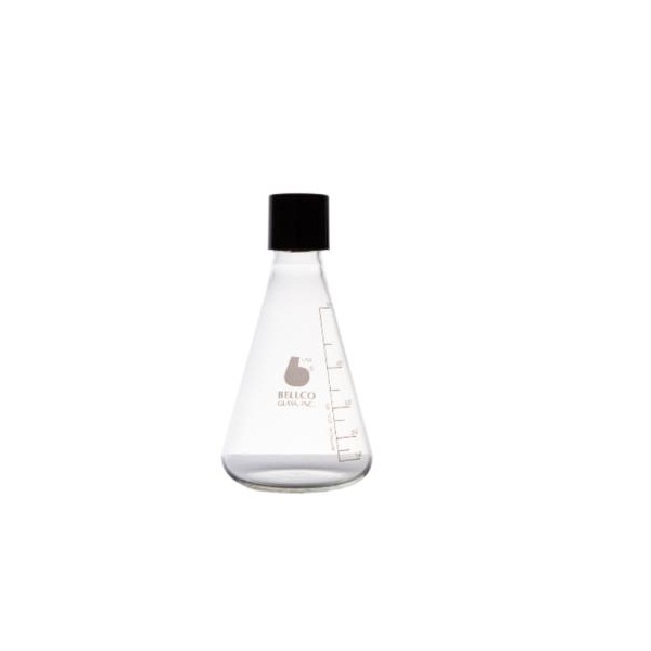 Bellco S/Cap Graduated Erlenmeyer Flask, 300mL With 38mm Cap, 12/Case ...