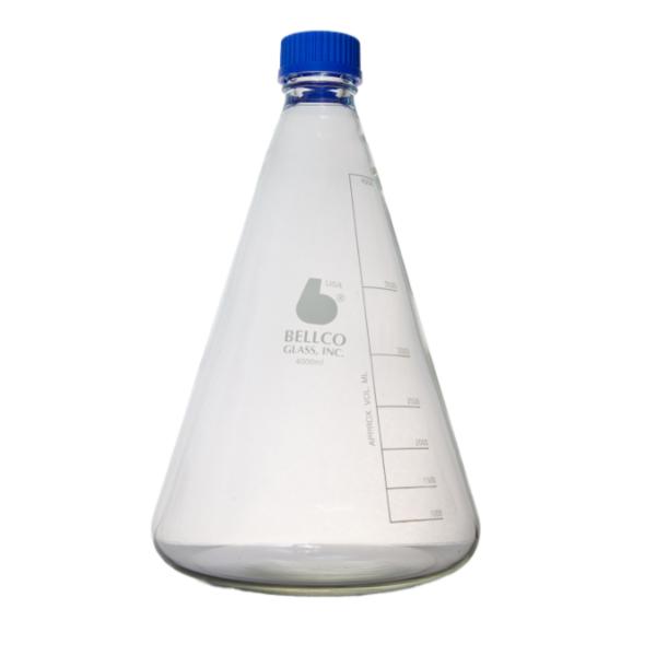 Bellco S/C 45mm Erlenmeyer Flask, 4000mL, 1/Case 2515-04000