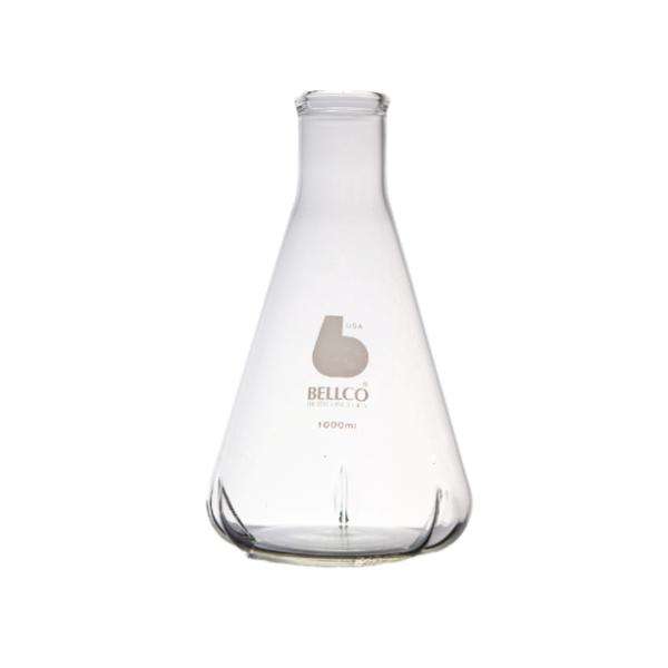 Bellco Shake Flask w/ 3 Baffles & Break Resistant Lip 1L , 6/Case 2541 ...