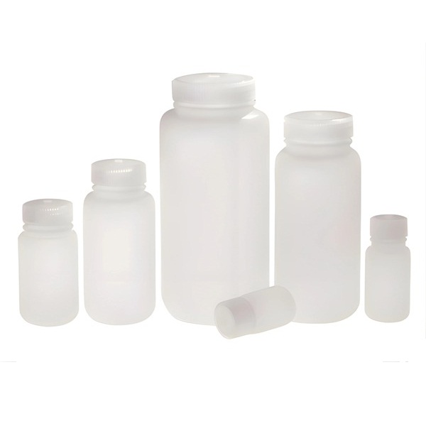 Qorpak 4oz (120ml) Natural HDPE Wide Mouth Lab Style Bottle with 38-415 ...