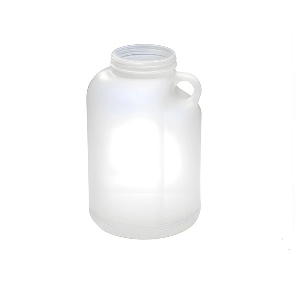 Qorpak 128oz (3,840ml) Natural HDPE Wide Mouth Handled Round Jug with ...