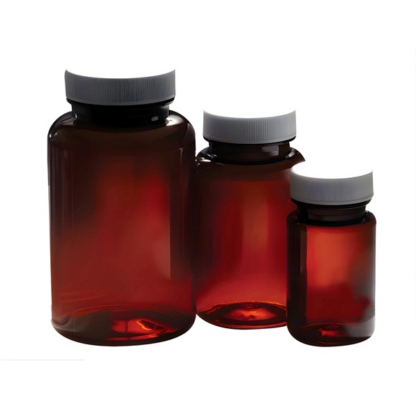 Qorpak 4oz (120ml) Amber PET Packer with 38-400 Neck Finish, Bottle ...