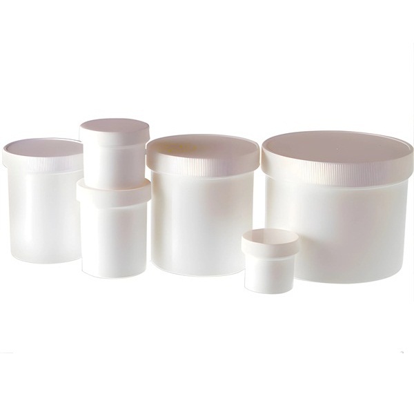 Qorpak 16oz White PP Jar with 89-400 White PP SturdeeSeal PE Foam Lined ...