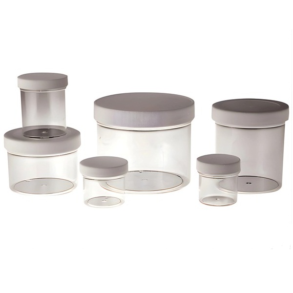 Qorpak 2oz (60ml) Clear PS Jar with 53-400 White Polypropylene ...