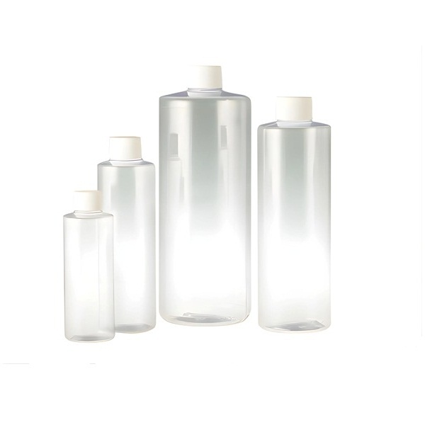 Qorpak 32oz (950ml) Clear PVC Cylinder with 28-410 White Polypropylene ...