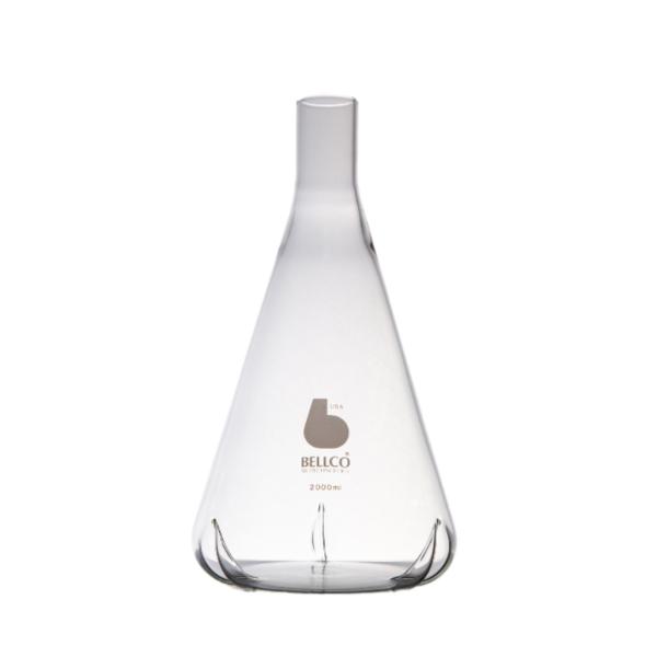 Bellco 3 X-DP Baff Shake Flask, 2000mL 38mm Delong Neck, 3/Case 2543-02000