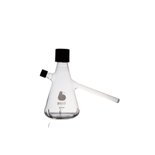 Bellco Nephelo Culture Flask w/ 3 Baffles & Phenolic Cap, 300mL ...