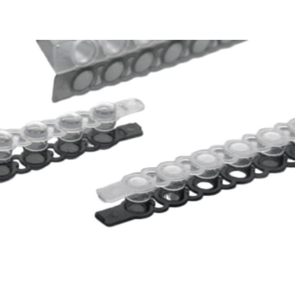Bellco Domed 8-Strip Caps, Sterile, 125/Pk, 1250/Cs 4514-00452