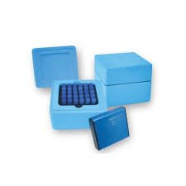 Bellco Ice Free Cool Box For 12 Tubes, 1ml/2ml Tubes, Square Shape, 1 ...