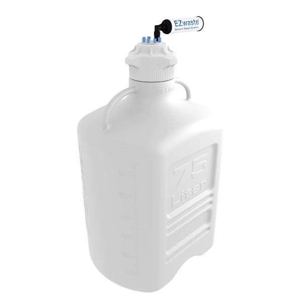 Bellco EZwaste XL System, 75L, HDPE, 120mm Cap, 6x 1/8’’ OD Tubing ...