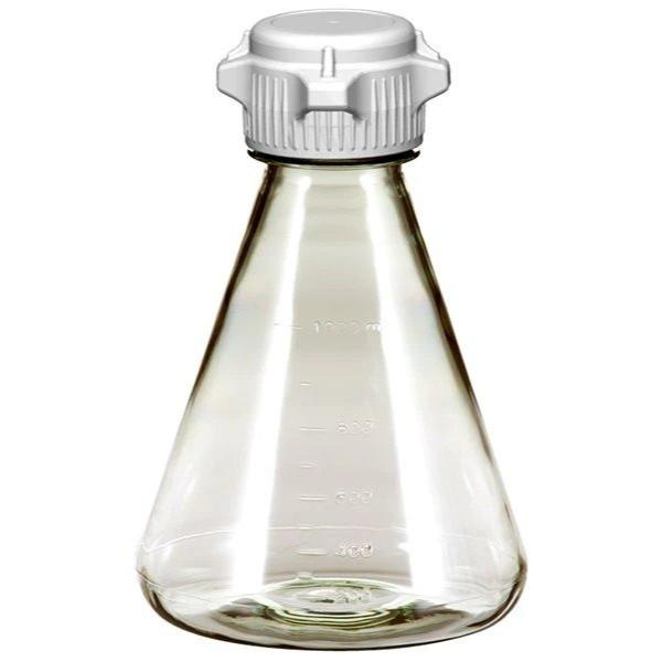 Bellco Flask, 1L, PC, 53B Cap, Sterile, 6/PK 4528-00305