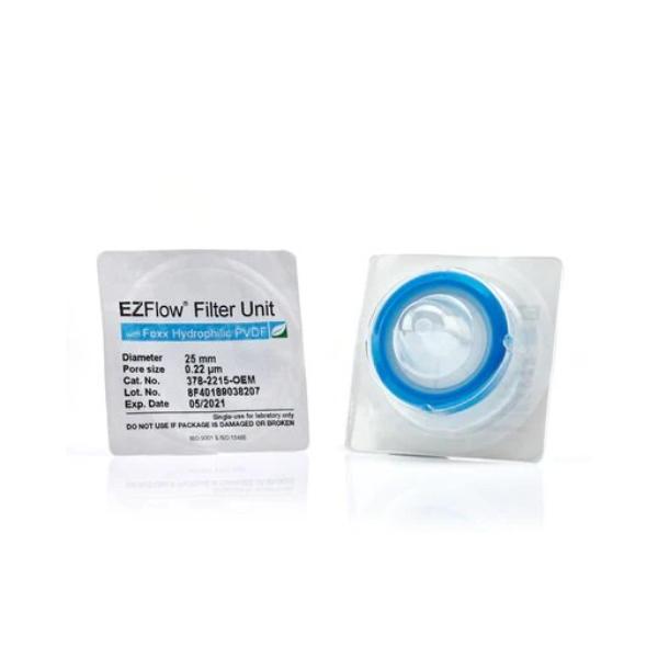 Bellco EZFlow Syringe Filter, 0.22µm Hydrophilic PVDF, 25mm, Sterile ...