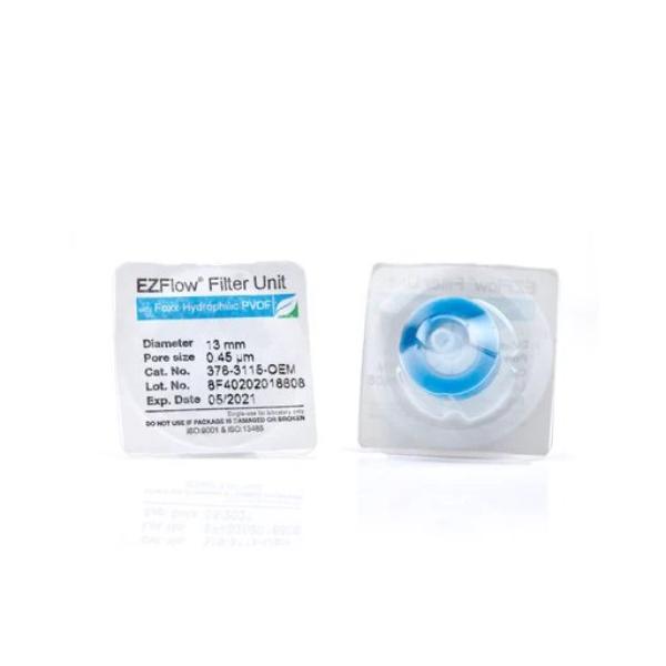 Bellco EZFlow Syringe Filter, 0.45µm Hydrophilic PVDF, 13mm, Sterile ...