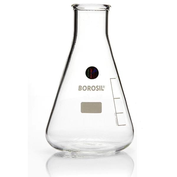 Bellco Erlenmeyer Flasks, Conical, Narrow Mouth Borosilicate, ISO 1773 ...