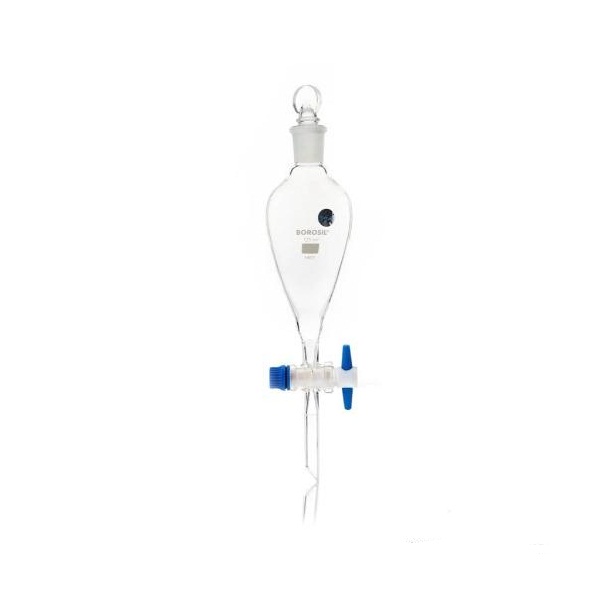 Bellco Borosil Funnels, Separatory, Pear-Shaped, PTFE Screw Thread ...