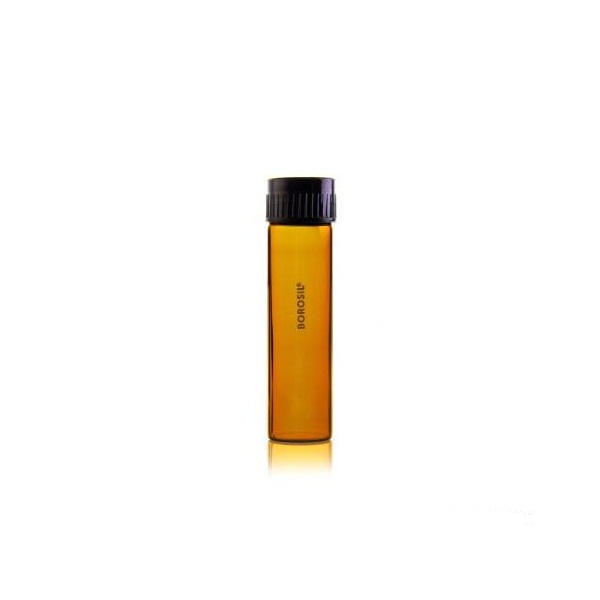 Bellco Borosil Tubes, Culture, Flat Bottom, Amber, PTFE-Lined PP Screw ...