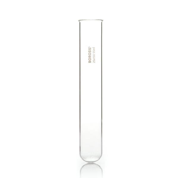 Bellco Borosil Tubes, Test, Reusable, Beaded Rim, 55mL, 25mm x 150mm ...
