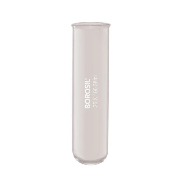 Bellco Borosil Test Tubes with Rim 25*200, Borosilicate ISO 4142, 70ml ...