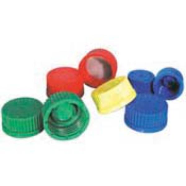 Bellco PP Blue Screw Cap, 32mm Solid Cap, 10/CS 5637-00032